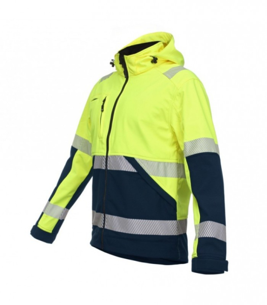 Softshell jaka VALENCIA HI-VIS Class 2 (JK-VALENCIA-C2) - Augstas redzamības jakas - Jakas ...