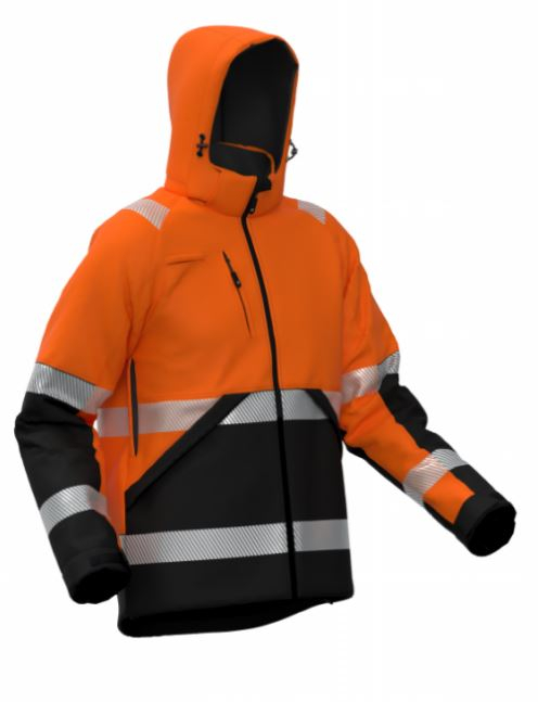 Softshell jaka VALENCIA HI-VIS Class 2 (JK-VALENCIA-C2) - Augstas redzamības jakas - Jakas ...