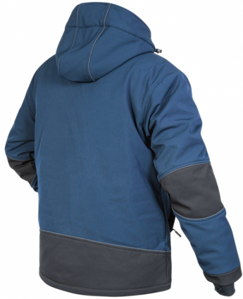 Ziemas softshell jaka Calgary, ūdensizturīga un elpojoša, zila - Darba ...